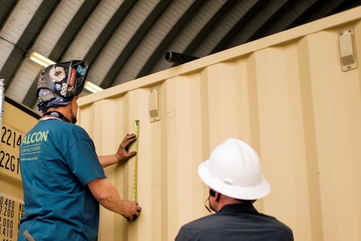 Customizable and Scalable Modified Shipping Container Solutions | Falcon Structures